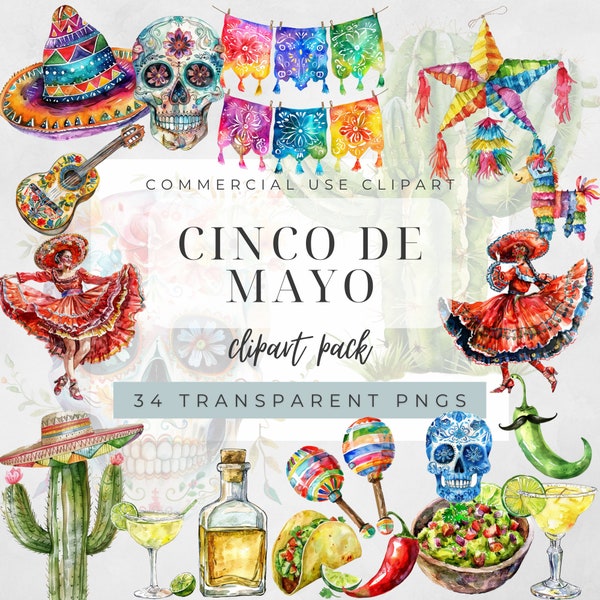 Cinco De Mayo Clipart - Etsy