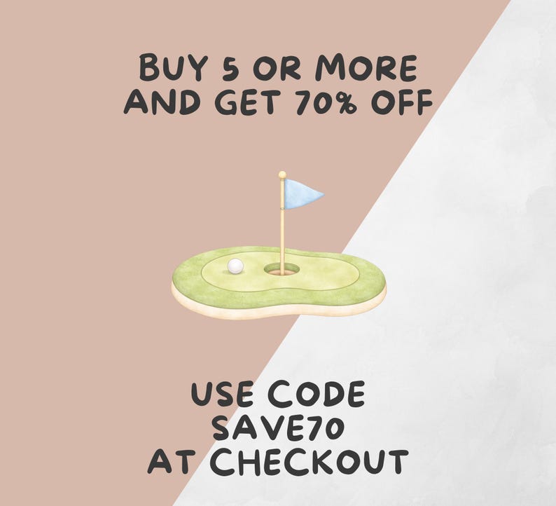 Watercolor Baby Golf Clipart Set, Golf Course PNG (digital Download) - Etsy
