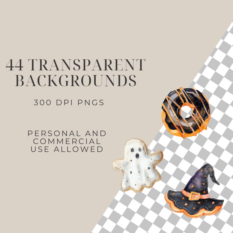 Watercolor Halloween Candy Clipart, Halloween Sweets Clipart, Halloween ...