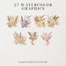 Watercolor Boho Flowers Clipart Bundle, Boho Floral Clipart, Bohemian ...
