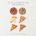 Watercolor Pizza Party Clipart Bundle, Pizza Clipart, Pizza Slice ...