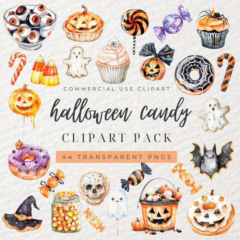 Halloween Food Clipart - Etsy
