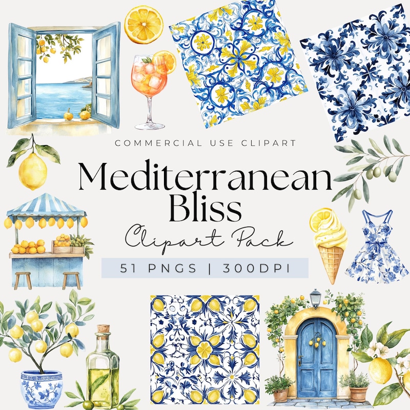 Blue Lemon Clipart Travel - Etsy