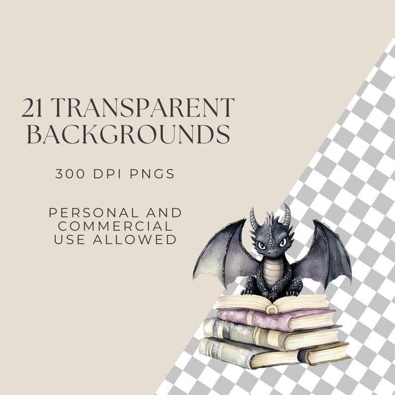 Watercolor Book Dragon Clipart, Romantasy, Dragon Rider Clipart ...