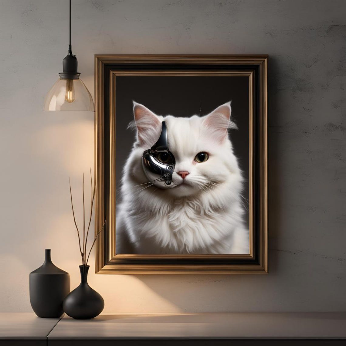 Lordcat | Animal | Cat | Digital Art Print | Wall Art | AI Generated ...