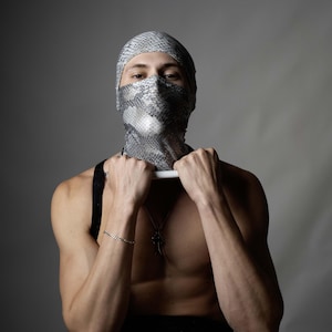 Ski Mask, Balaclava Snake Leather Patterned Handmade Special Design ...