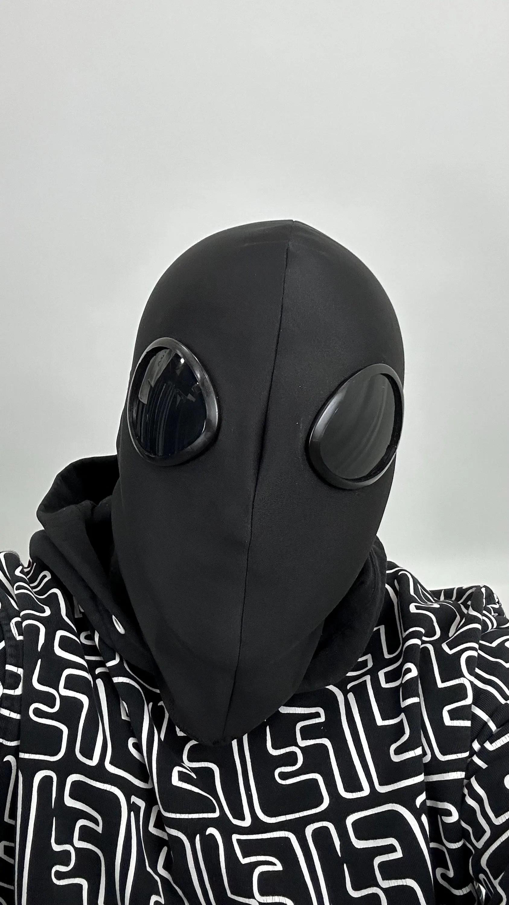 Goggles Ski Mask Balaclava Handmade Hand Stitch With Glasses Spider ...