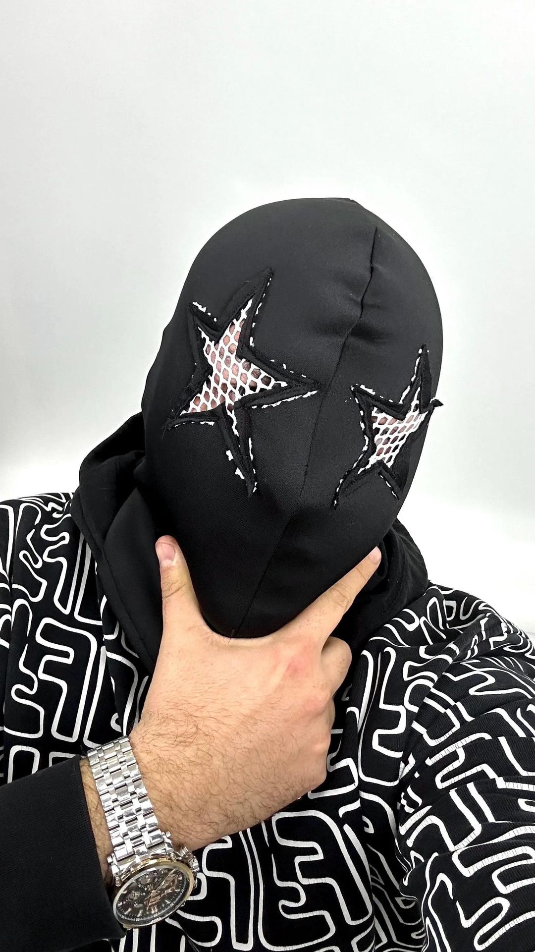 Star Balaclava Ski Mask Handmade Custom Designer Inspired Open Eye Full ...
