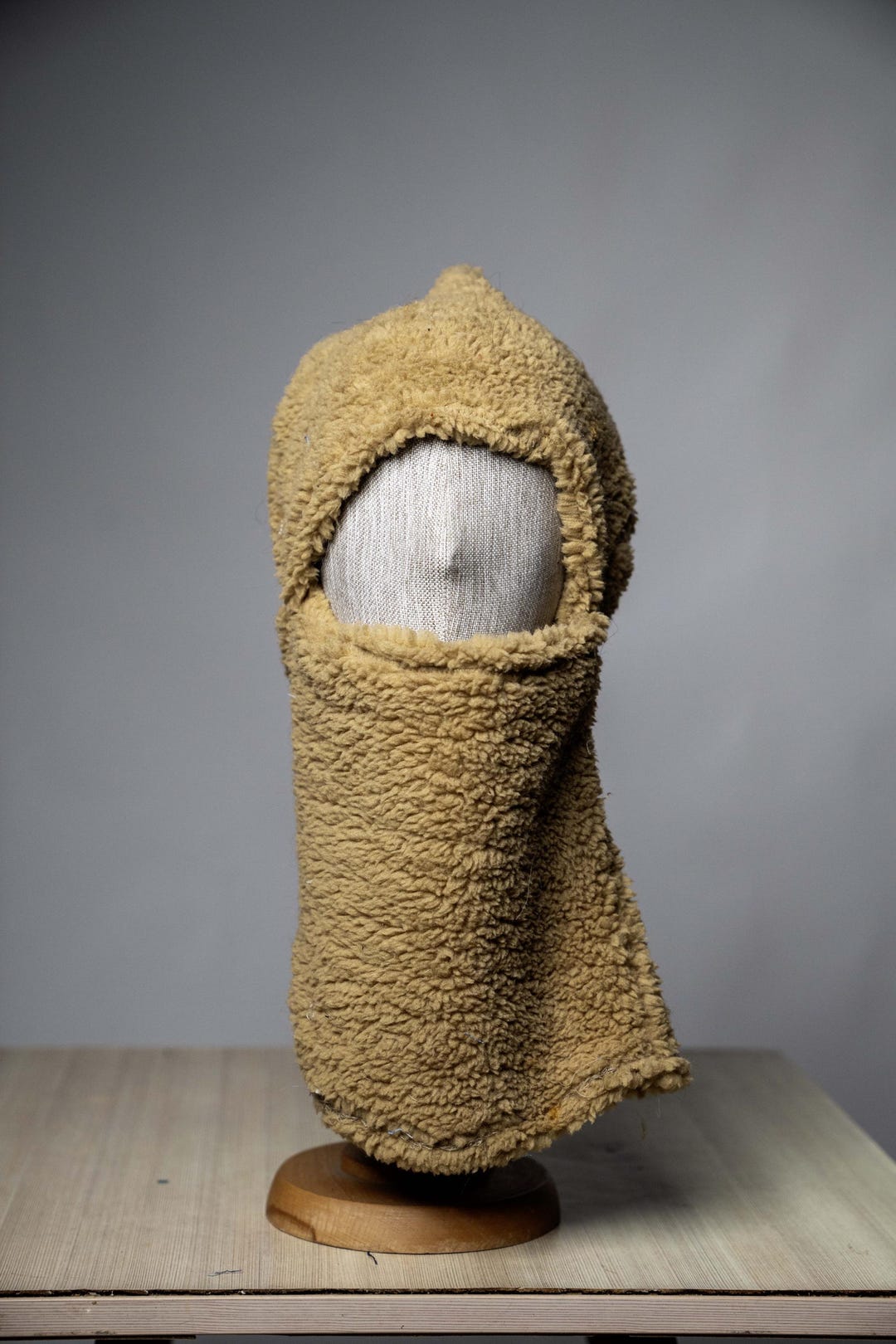 Handmade Plush Balaclava Ski Mask, Wool Fabric Model Ski Mask, Designed ...