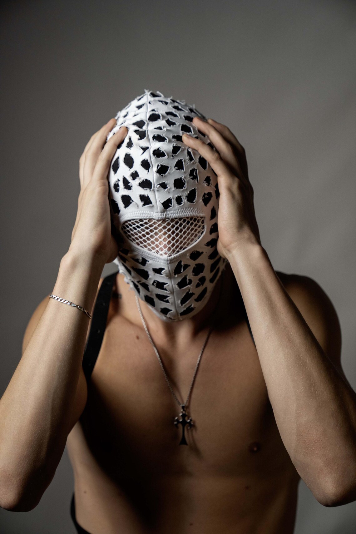 Handmade Balaclava Ski Mask Designed Tatty and Torn, Shabby and ...