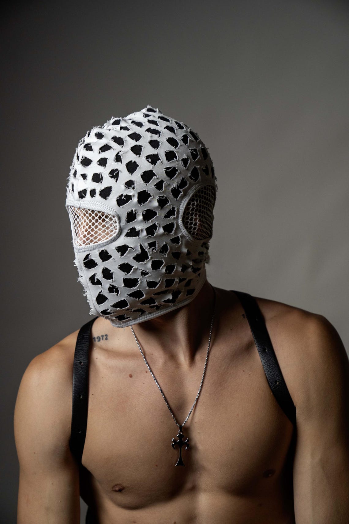 Handmade Balaclava Ski Mask Designed Tatty and Torn, Shabby and ...