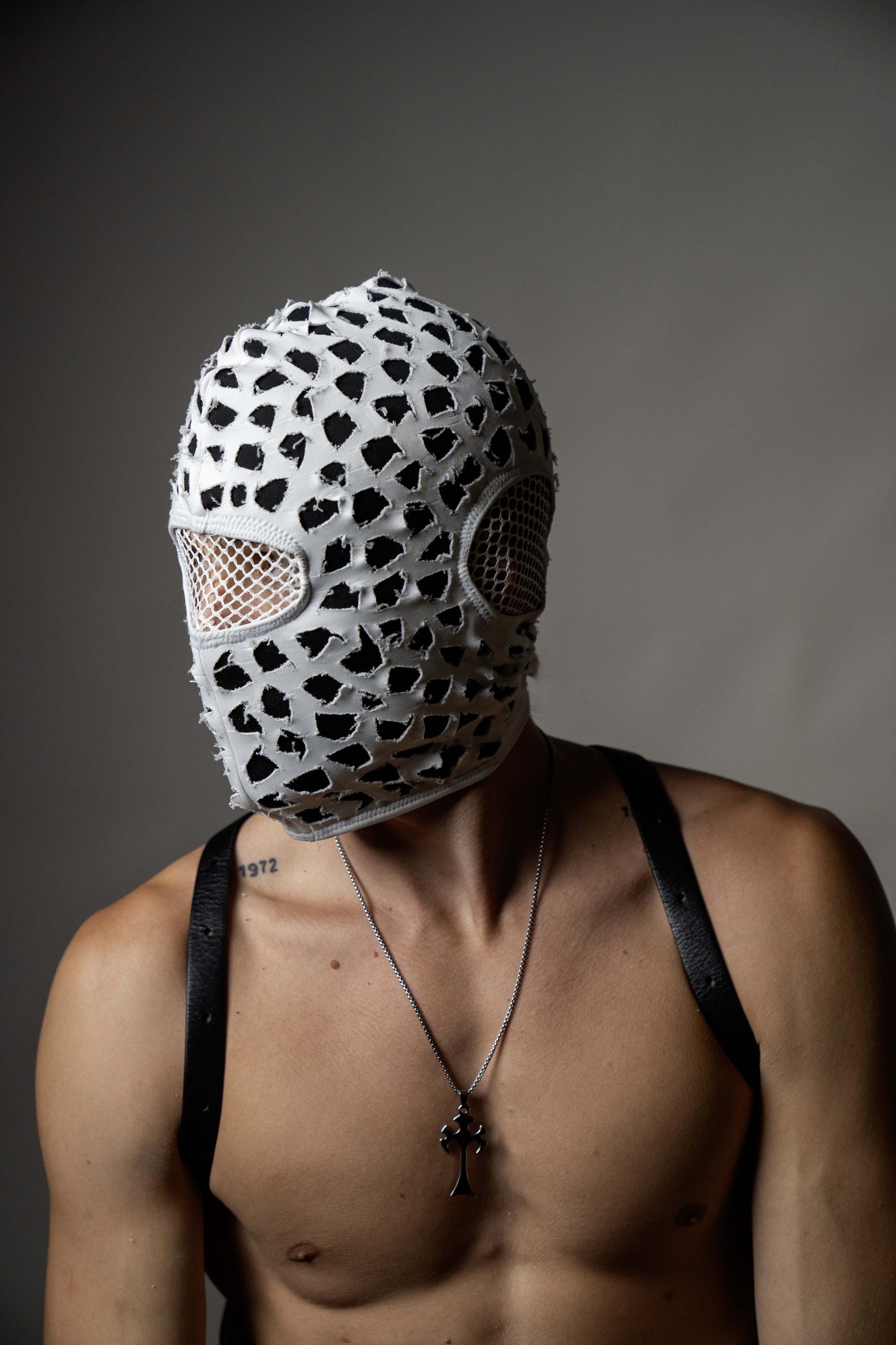Handmade Balaclava Ski Mask Designed Tatty and Torn, Shabby and ...