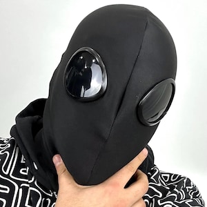 Goggles Ski Mask Balaclava Handmade Hand Stitch With Glasses Spider ...