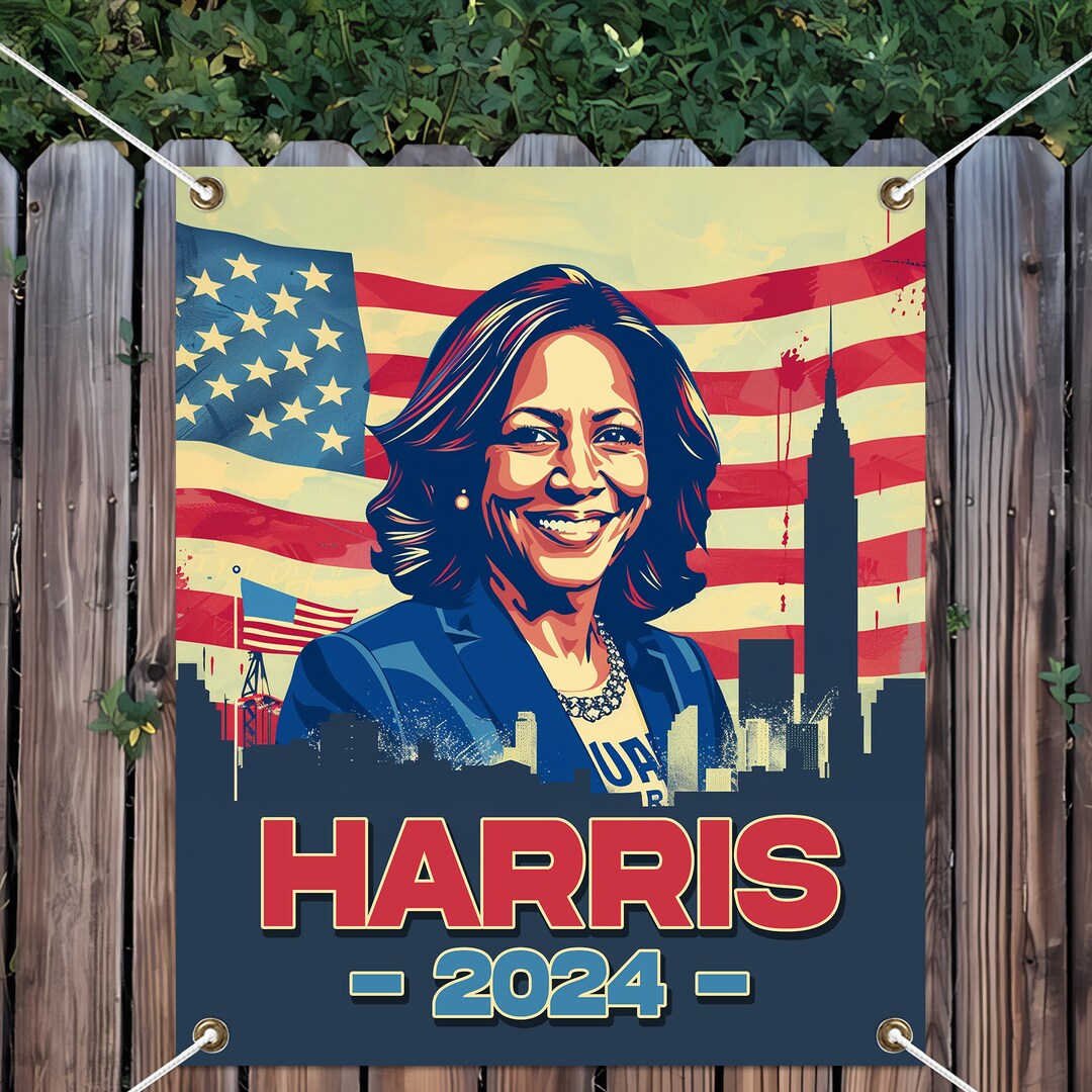 Kamala Harris Let's Finish the Job 2024 Banner, President Kamala Harris ...