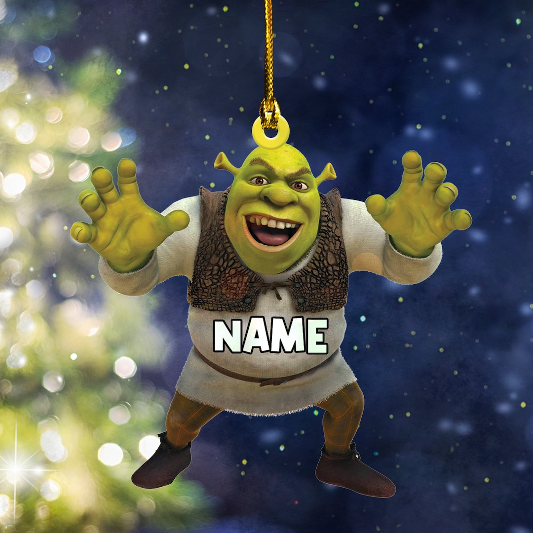 Shrek Christmas Cutout Ornament/shrek Custom Ornament/christmas 2024 ...
