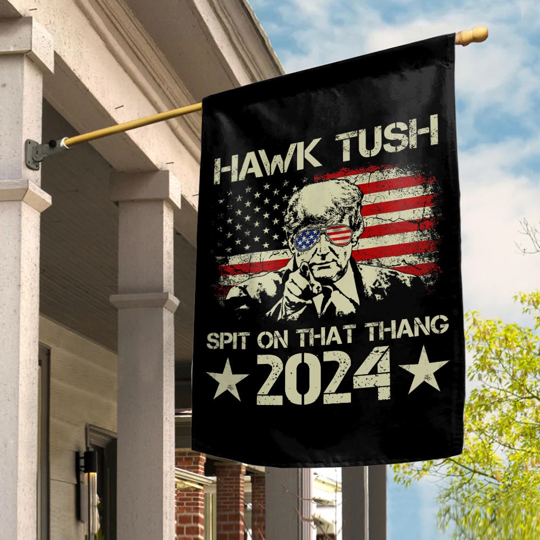 Hawk Tuah Spit on That Thang Garden Flag/hawk Tuah 24 Garden Flag/hawk ...