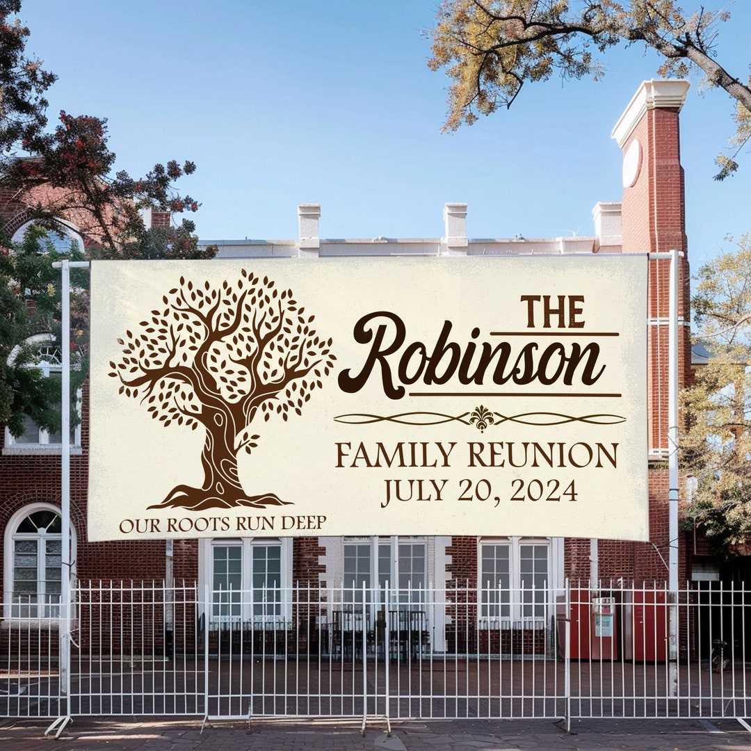 Family Reunion Personalized Banner/family Tree Banner/family Reunion ...