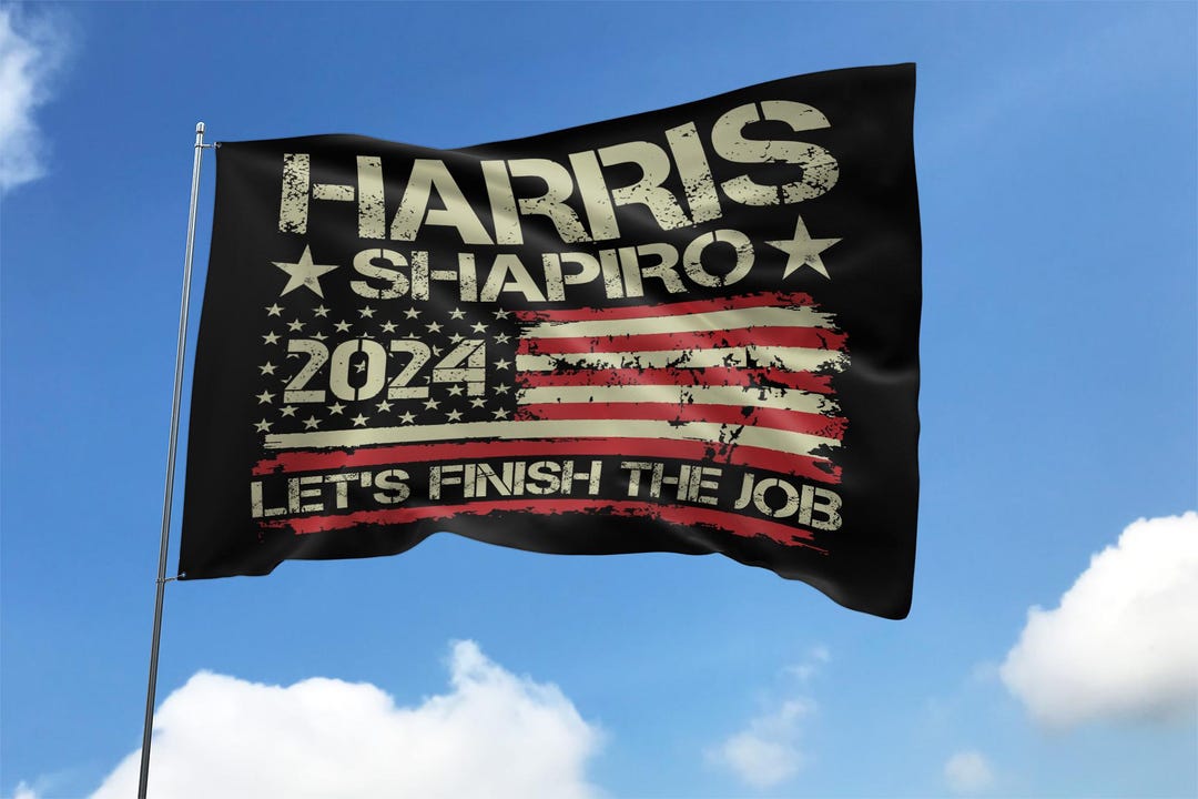 Harris Shapiro 2024 for the People Flag/vice President Josh Shapiro ...