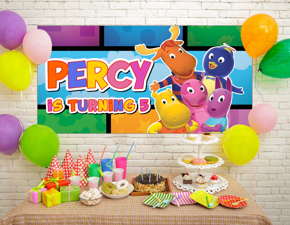 Backyardigans Birthday Banner, Personalized Backyardigans Family ...