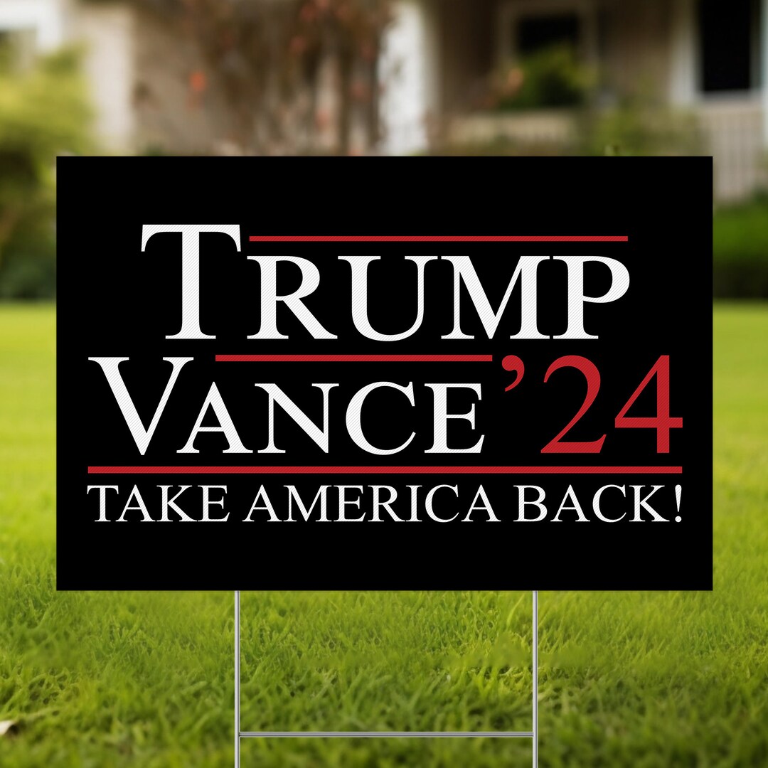 Trump Vance 2024 Sign/trump JD Vance Sign/trump 2024 Election Sign ...