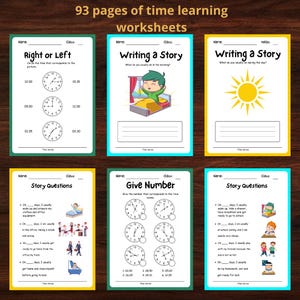 Telling Time Worksheets, Time Worksheets, Kids Time Activities, Clock ...