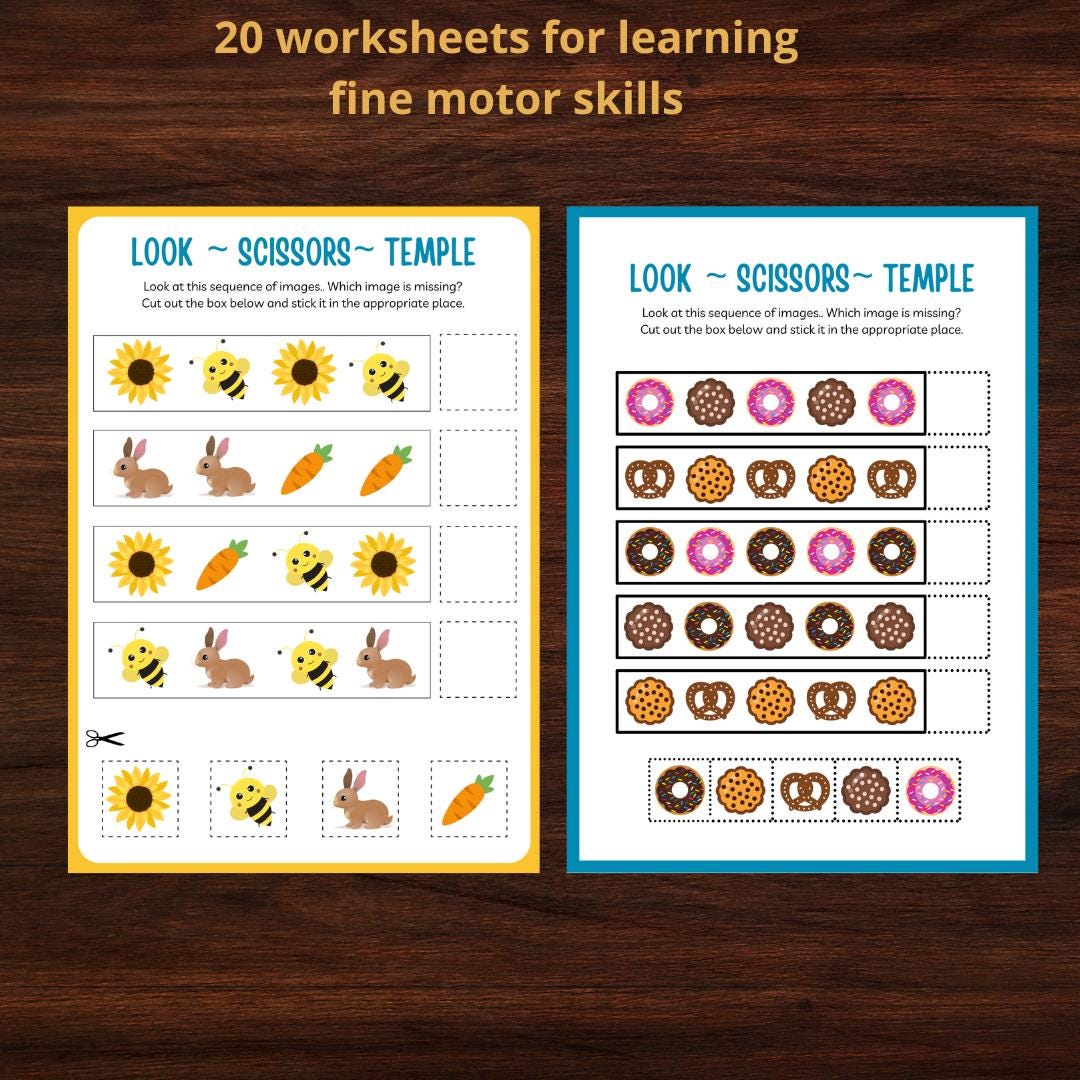 Printable Scissor Practice for Kids, Kids Cutting Skills Worksheets ...