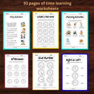 Telling Time Worksheets, Time Worksheets, Kids Time Activities, Clock ...