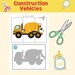 Construction Vehicle Worksheets, Printable Construction Vehicle ...