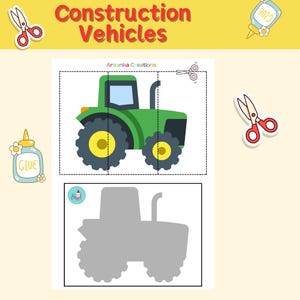 Construction Vehicle Worksheets, Printable Construction Vehicle ...