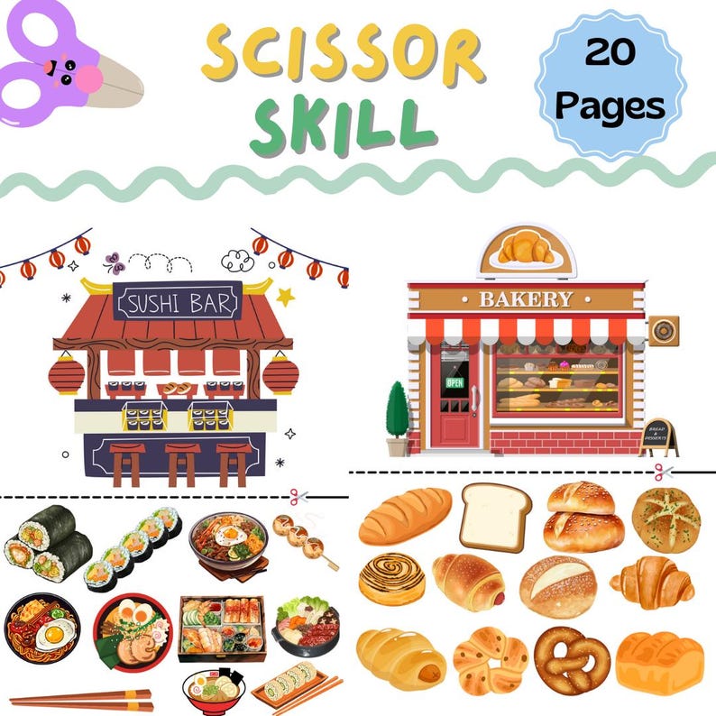 Kids Cutting Practice, Printable Cutting Activities, Toddler Scissors ...