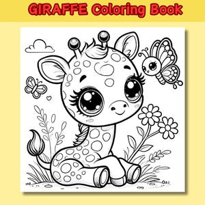 Bold and Easy, Kawaii Giraffe Coloring Book, Cute Giraffe Coloring ...