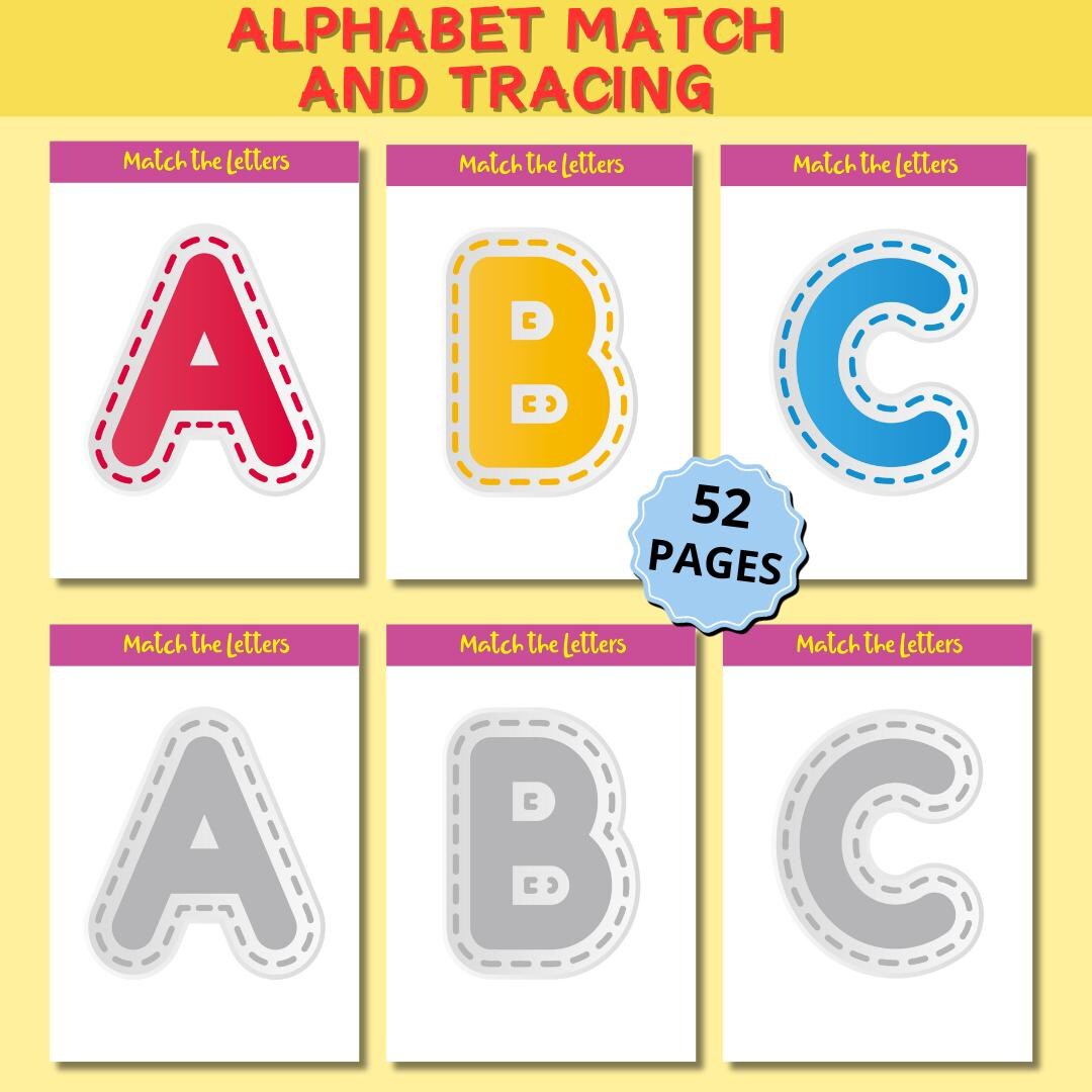 Letter Tracing Practice, Montessori Alphabet Tracing, Handwriting ...