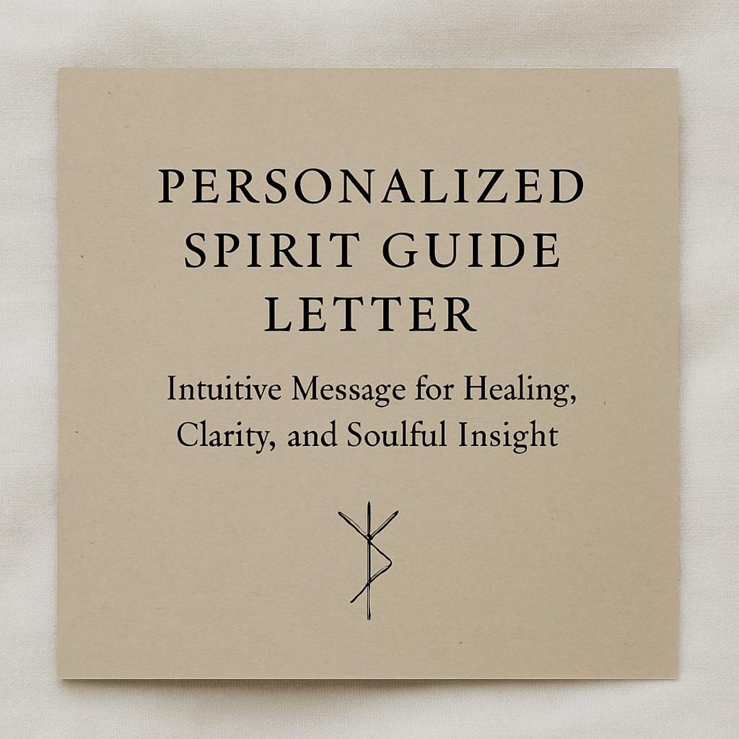 Personalized Spirit Guide Letter — Intuitive Message for Healing ...