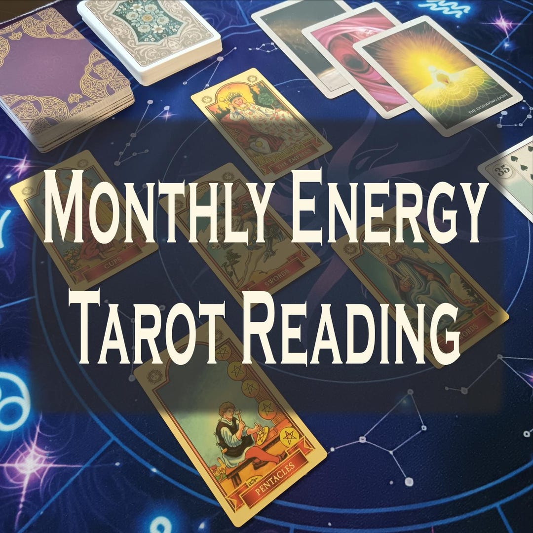 Monthly Tarot Energy Reading: Intuitive Spiritual Guidance - Etsy