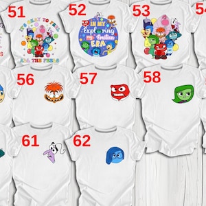 Personalized Inside Out Characters Costume, Inside Out 2 Shirt, Inside ...