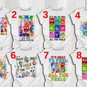 Personalized Inside Out Characters Costume, Inside Out 2 Shirt, Inside ...