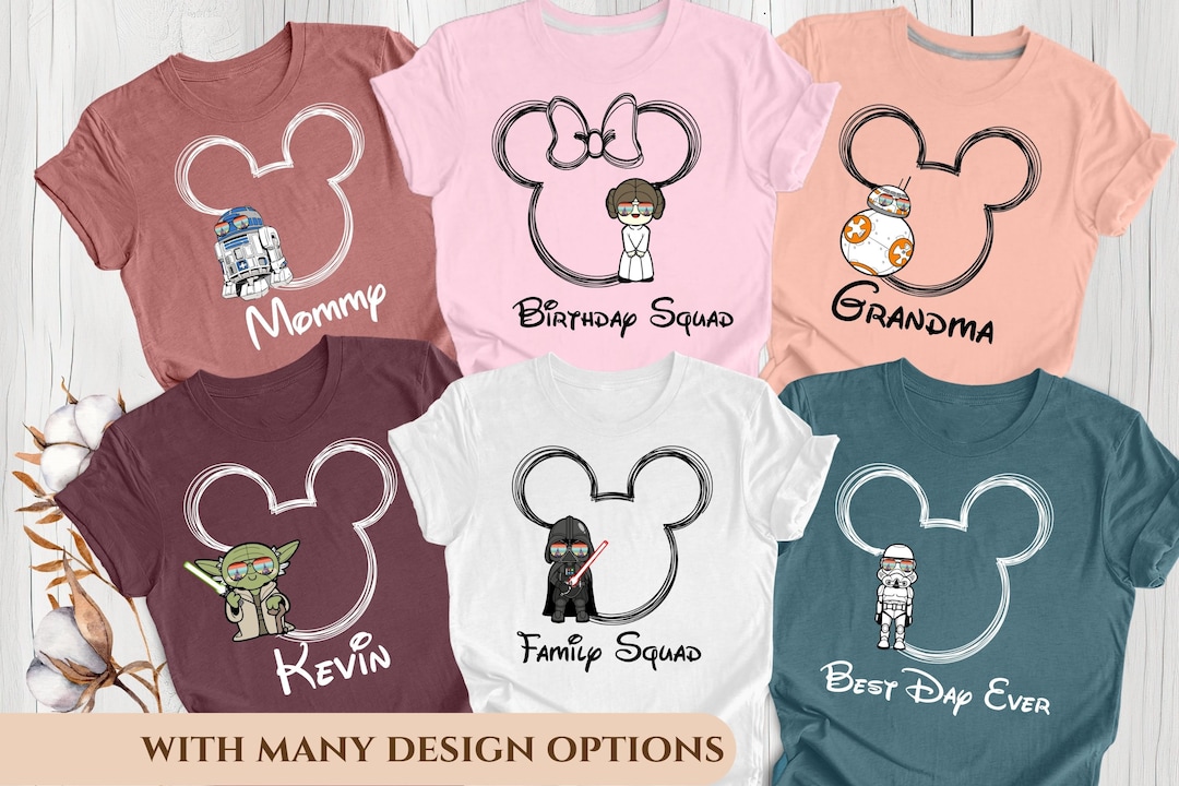 Personalized Disney Star Wars Shirt, Custom Star Wars Family Matching ...