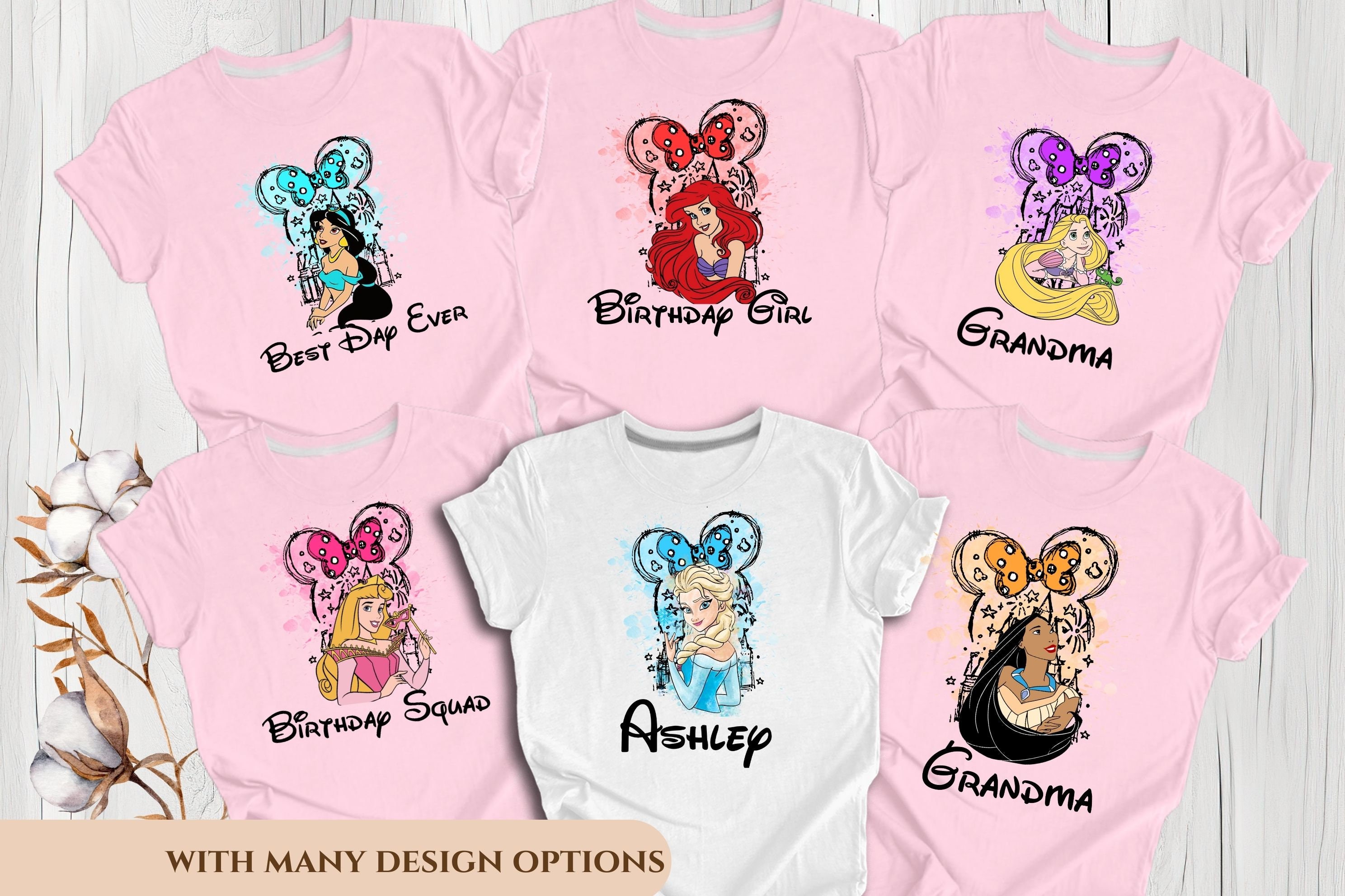 Personalized Disney Princess Shirt, Custom Princess Kids Shirt ...