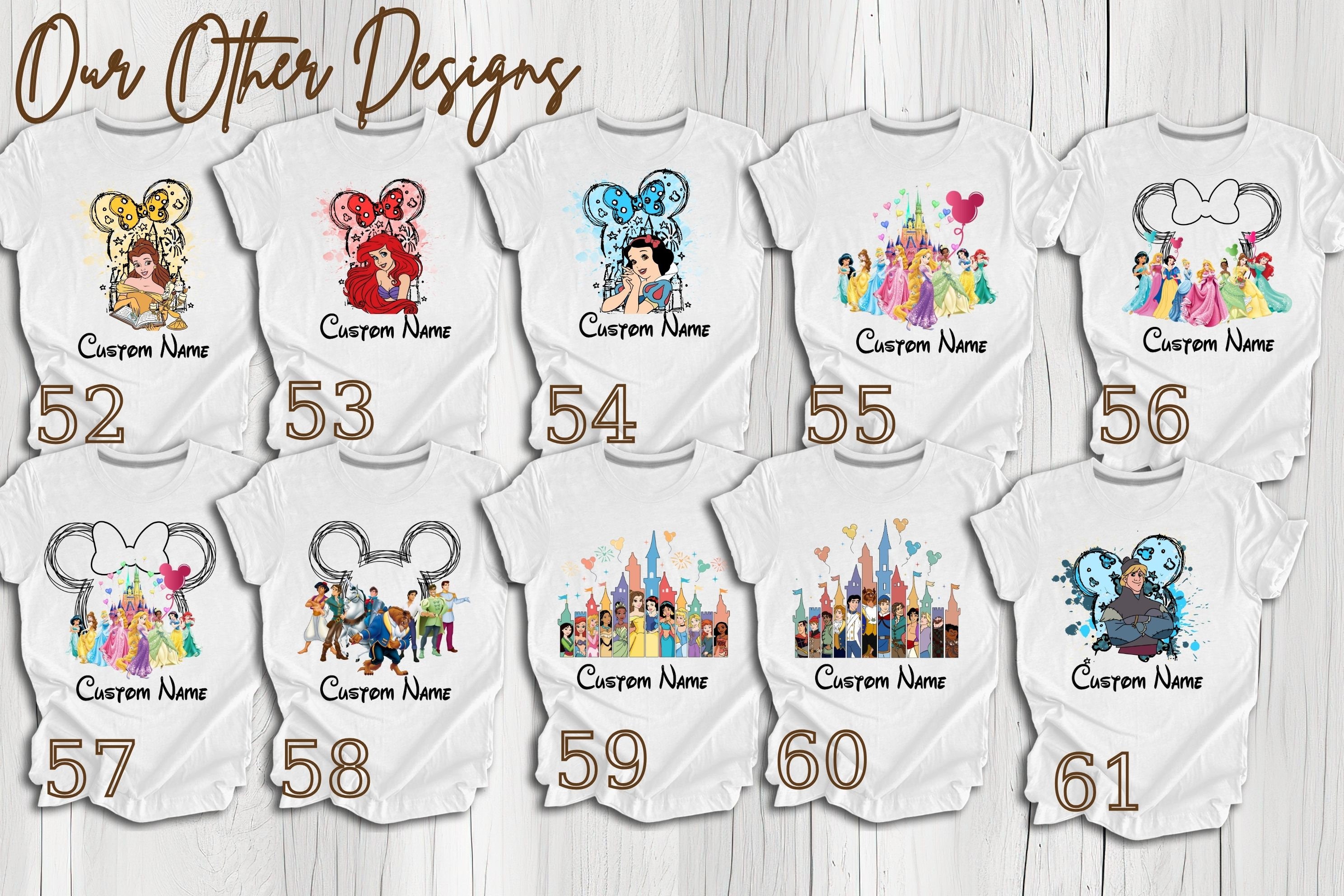 Personalized Disney Princess Shirt, Custom Princess Kids Shirt, Cindirella Birthday Shirt ...