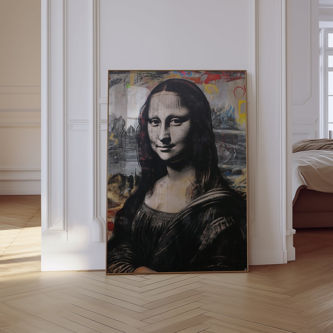 Vibrant Graffiti Meets Iconic Art: Mona Lisa in a Bold New Dimension ...