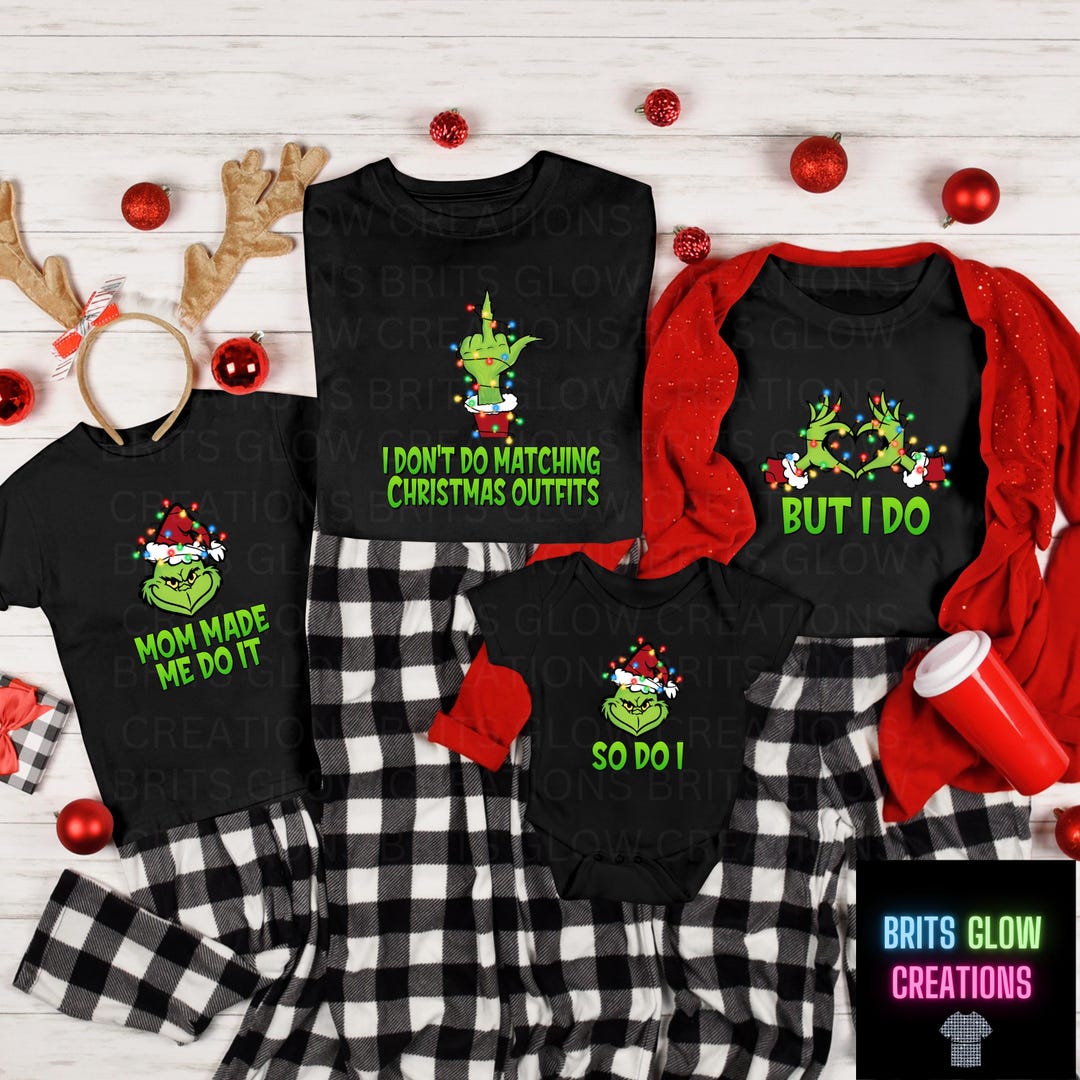 Matching Grinch T-shirts - Etsy