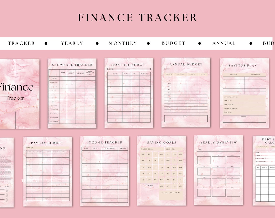 Budget | Finance | Tracker | Digital | Printable | - Etsy