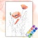 Outline Drawings Bundle, Watercolor Drawing Outlines, Coloring Outline ...
