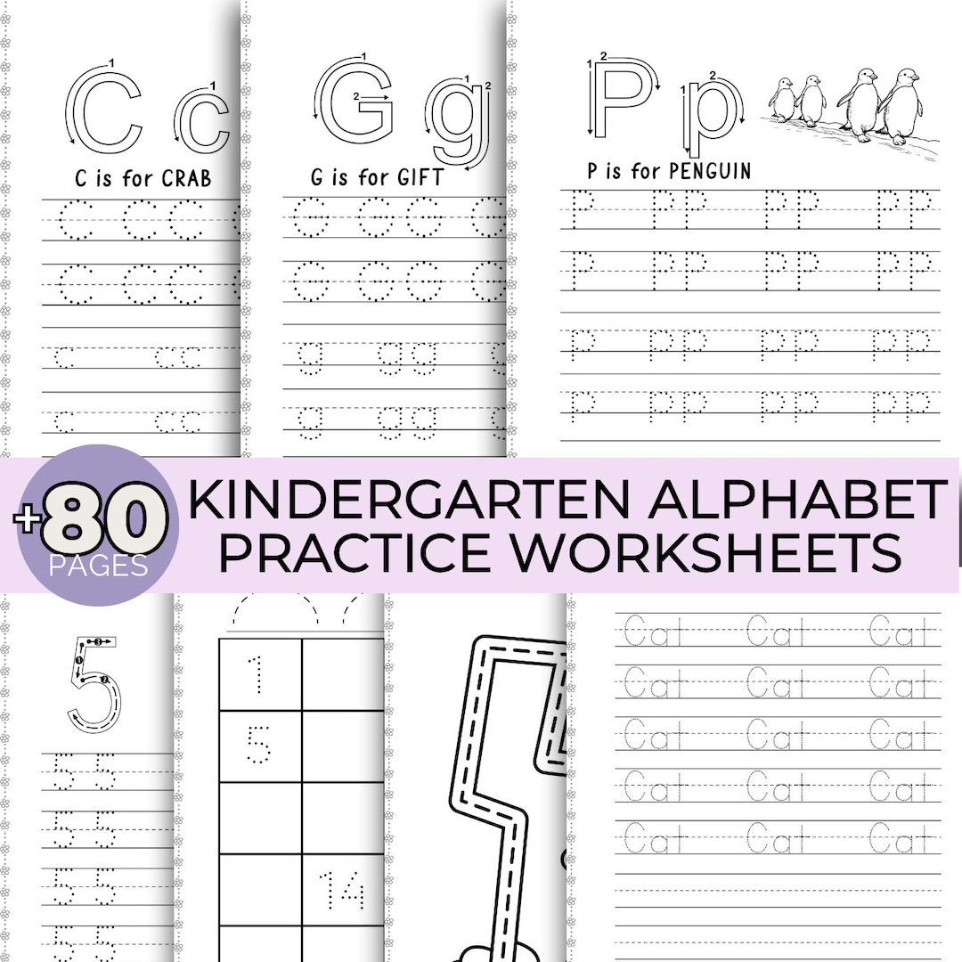 Alphabet Tracing Worksheet Printable Preschool Lowercase Alphabet ...