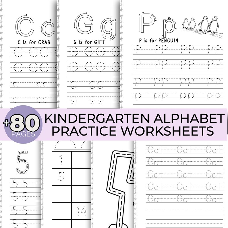 Alphabet Tracing Worksheet Printable Preschool Lowercase Alphabet ...
