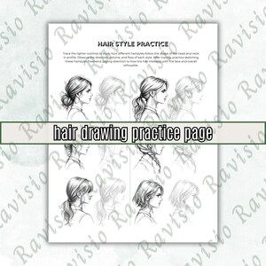 Head Drawing Practice Worksheets, Portrait Drawing Tutorial Printable ...