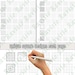 Square Doodle Pattern Practice Sheets, Square Doodle Art Learn How to ...