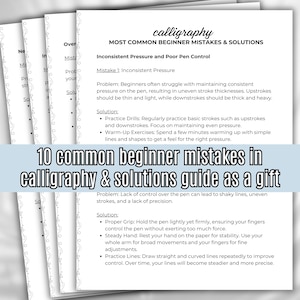 Calligraphy Practice Sheets, Printable Hand Lettering Worksheet Brush ...