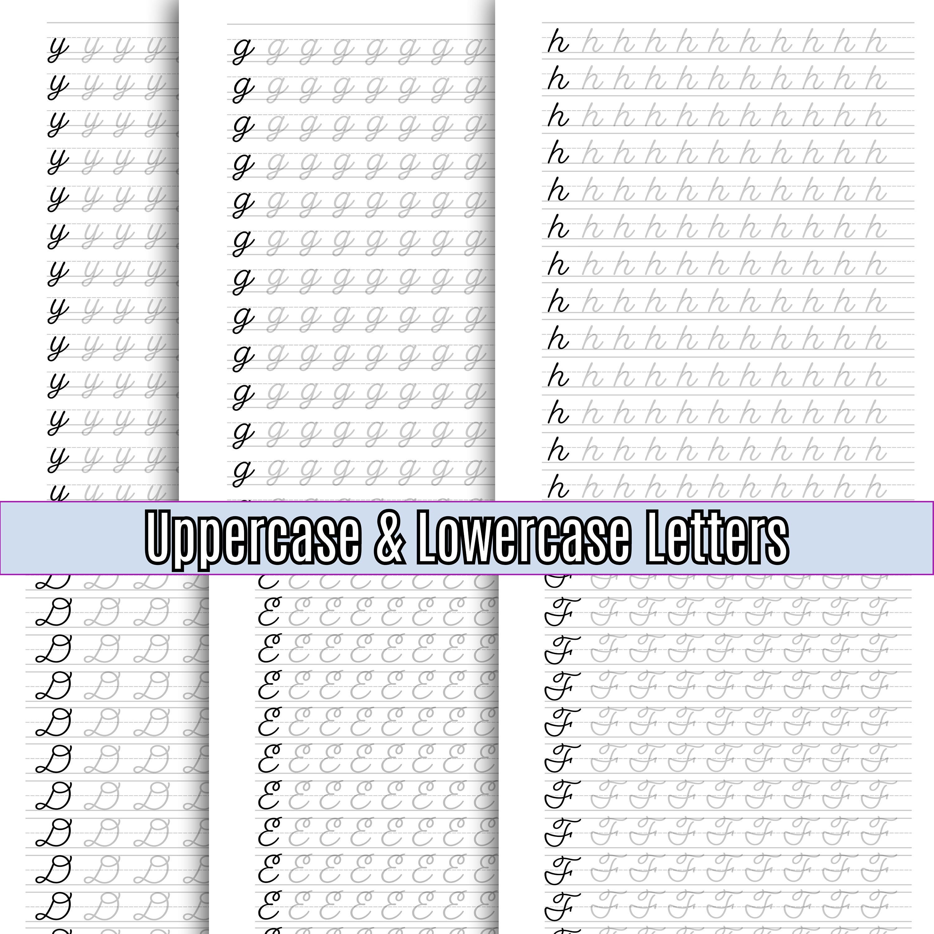 Cute Cursive Handwriting Practice Worksheets Printable Tracing Sheets ...