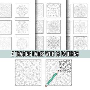 Zentangle Pattern Template Practice Worksheets Zen Doodle Patterns ...